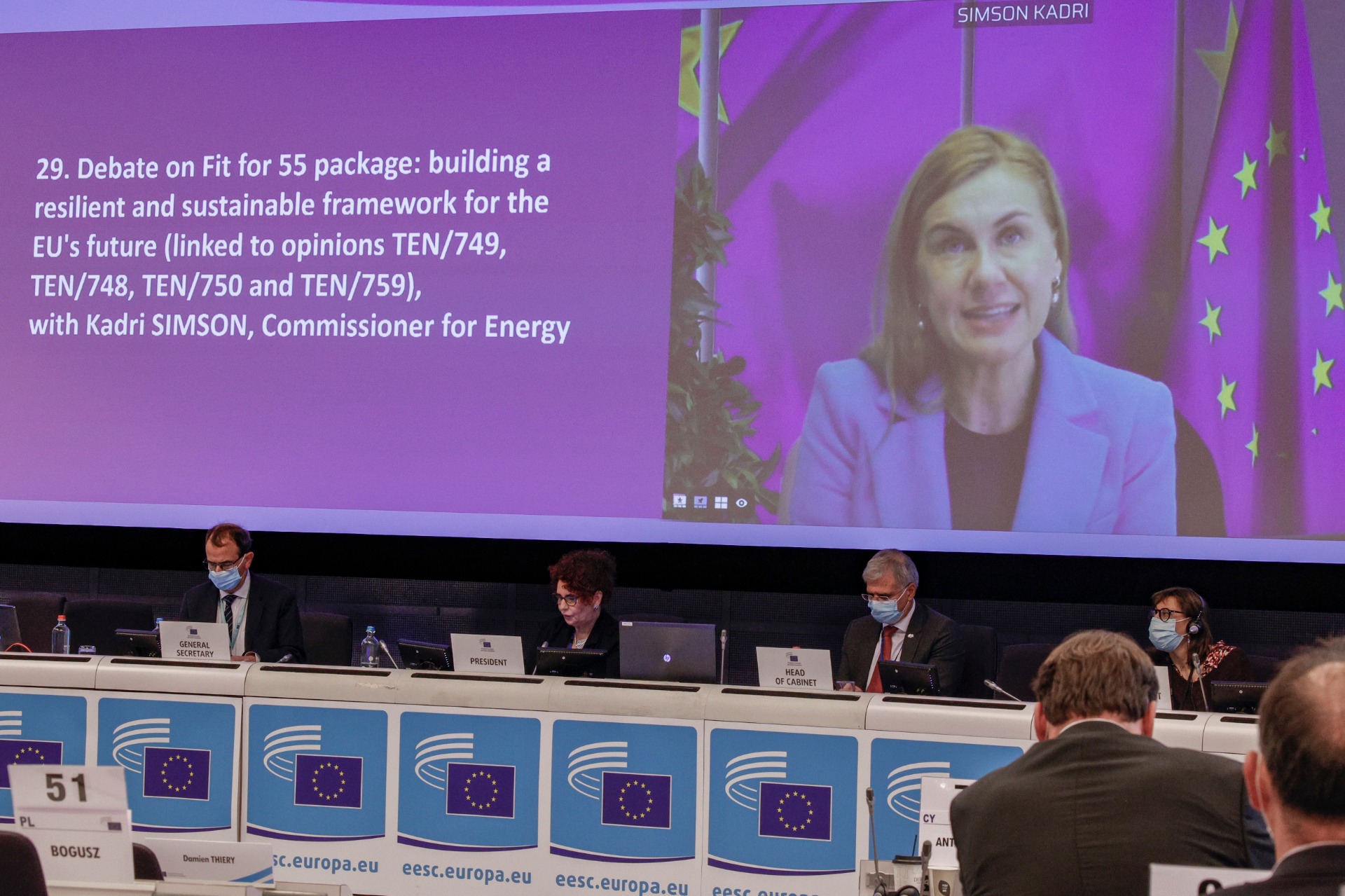 Speech on the 'Fit for 55 package: building a resilient and sustainable ...