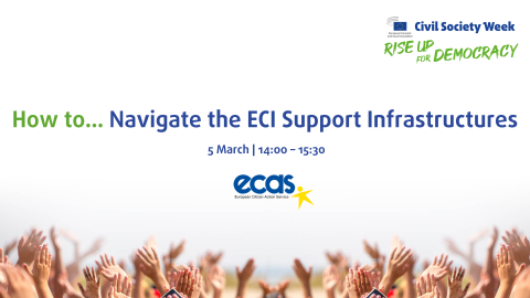 Workshop: How to... Navigate the ECI Support Infrastructures! | EESC