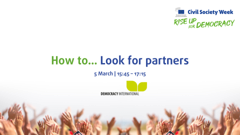 Workshop: How to... Look for Partners | EESC