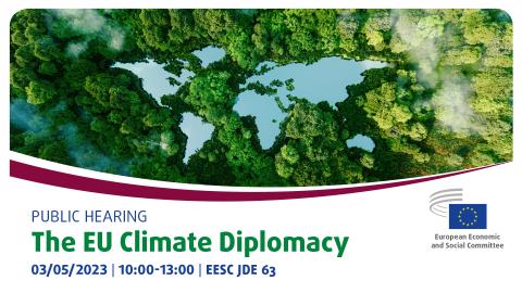 Climate diplomacy can also be used to shape our external relations ...