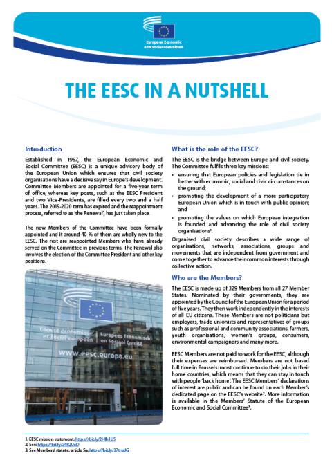 The EESC in a nutshell | EESC