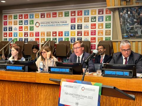 President Röpke attends the 2023 High-Level Political Forum on sustainable development | EESC